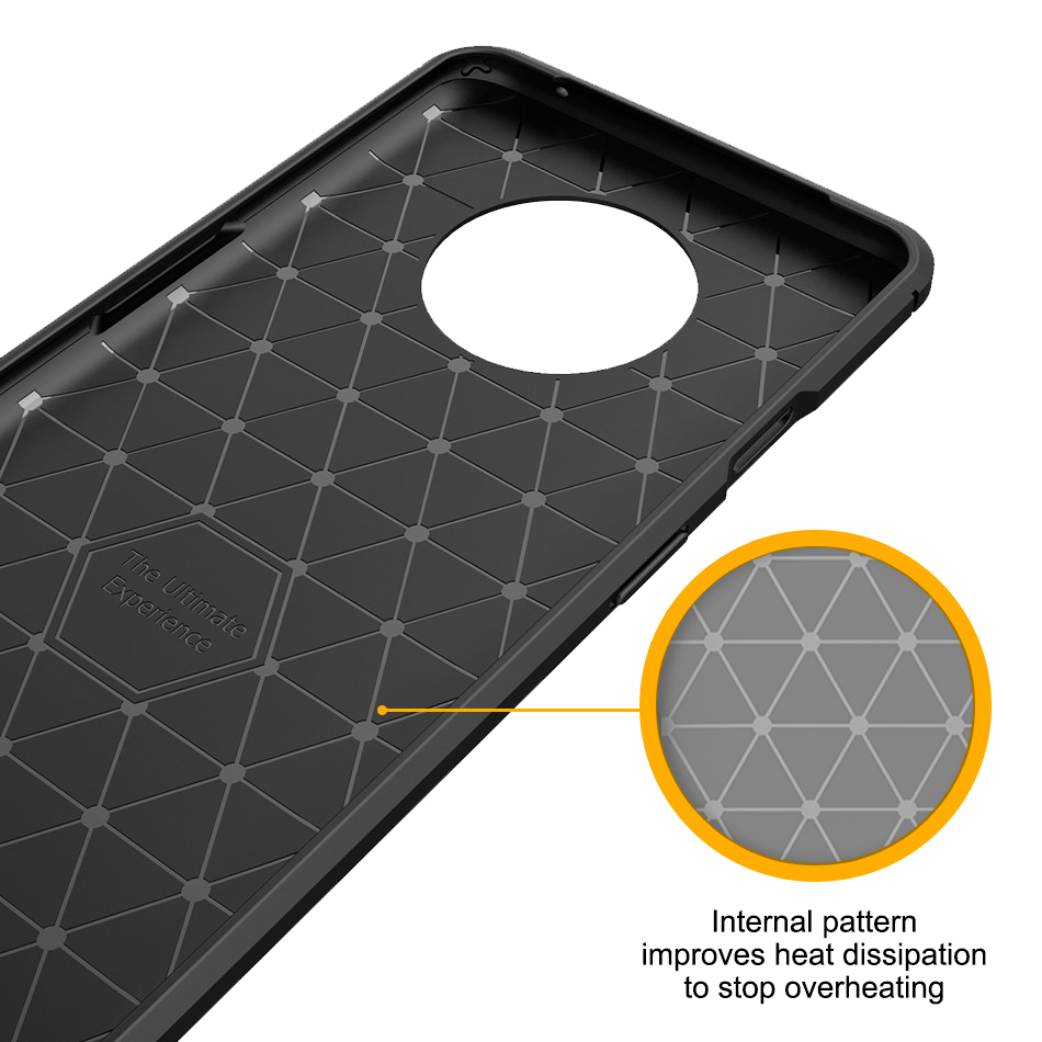 Flexi Slim Carbon Fibre Case For Oneplus T Black