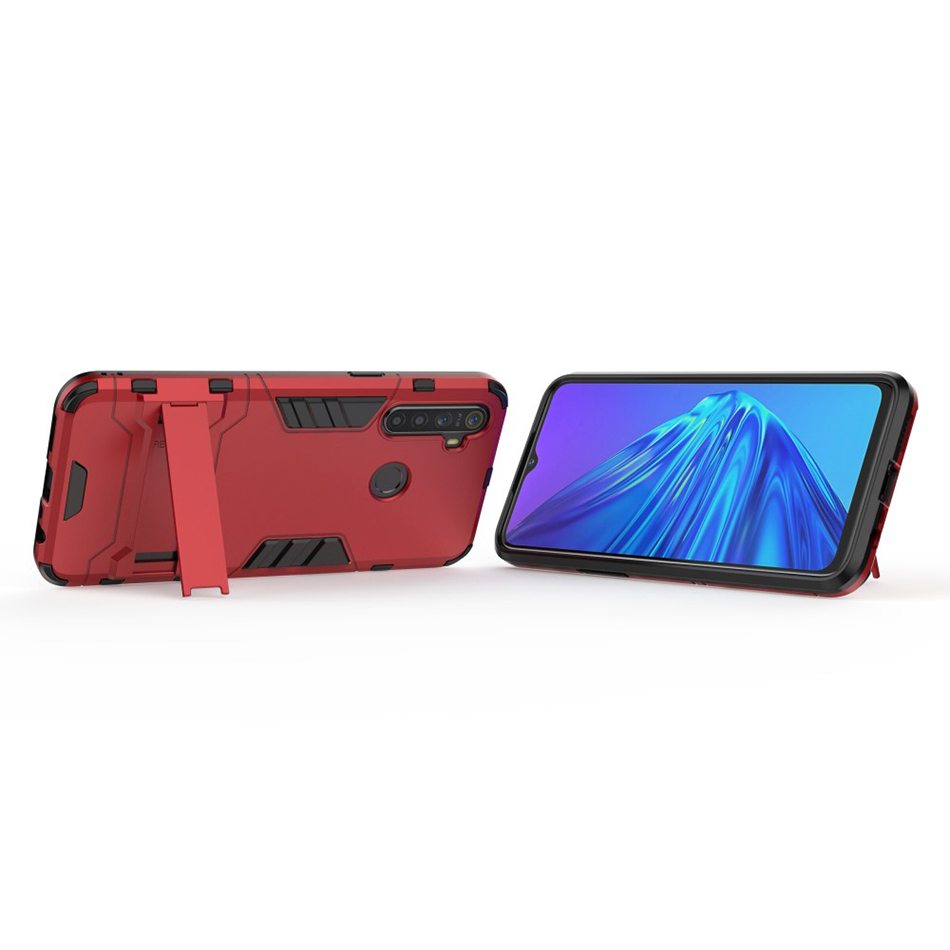 Slim Armour Tough Shockproof Case for realme 5 Pro (Red)