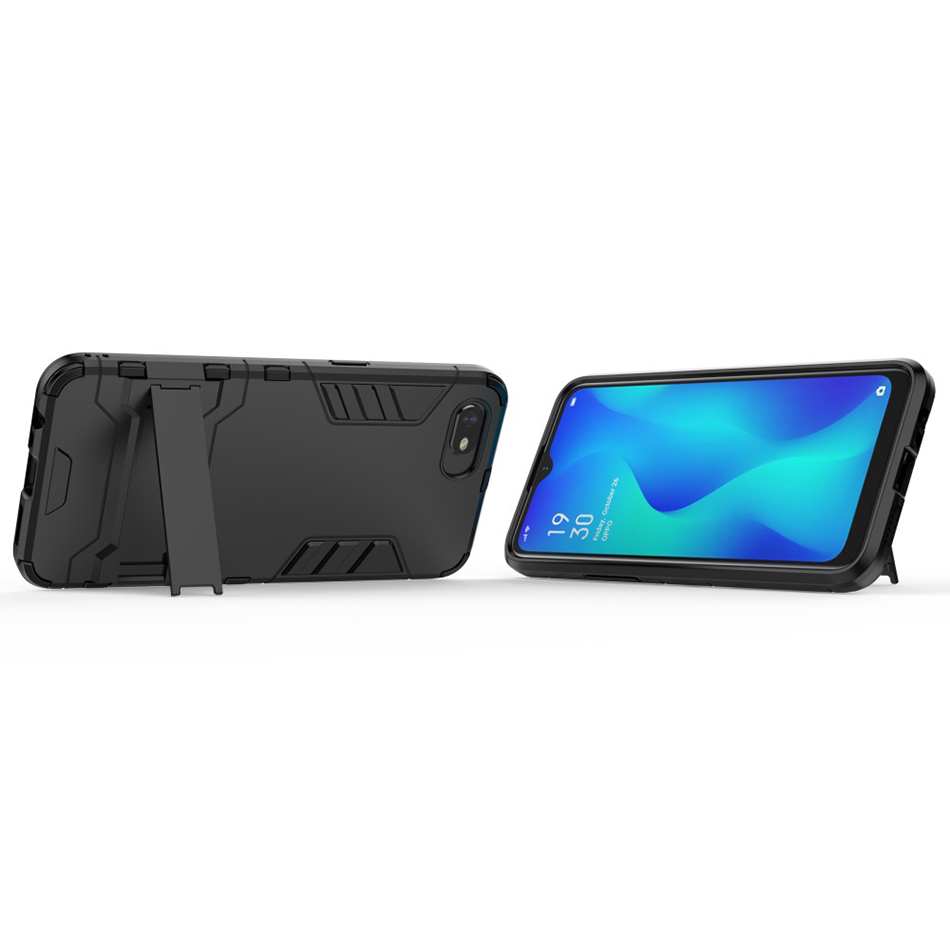 Slim Armour Tough Shockproof Case for realme C2 (Black)