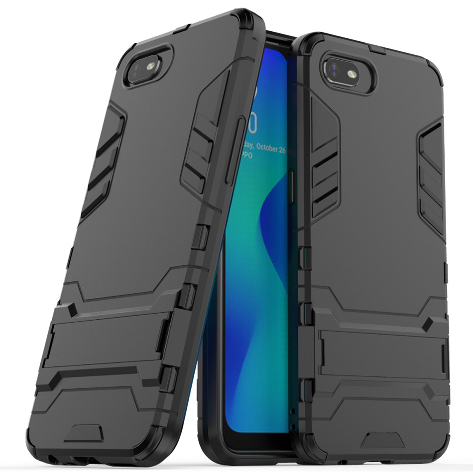 Slim Armour Tough Shockproof Case for realme C2 (Black)