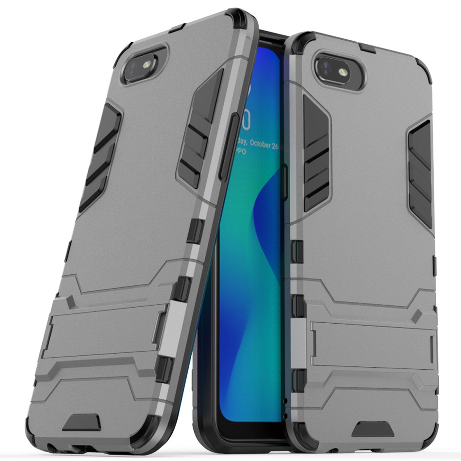 Slim Armour Tough Shockproof Case for realme C2 (Grey)