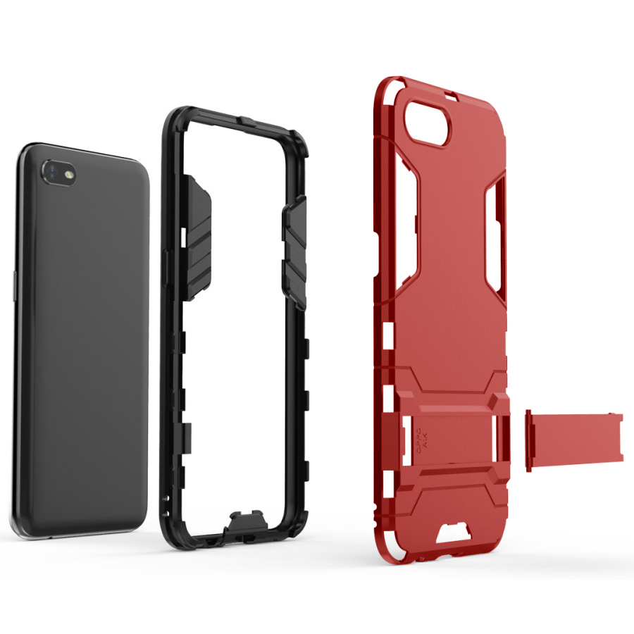 Slim Armour Tough Shockproof Case for realme C2 (Red)