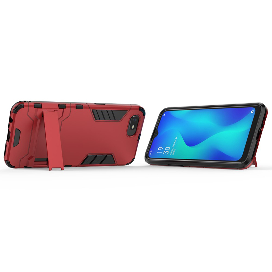 Slim Armour Tough Shockproof Case for realme C2 (Red)