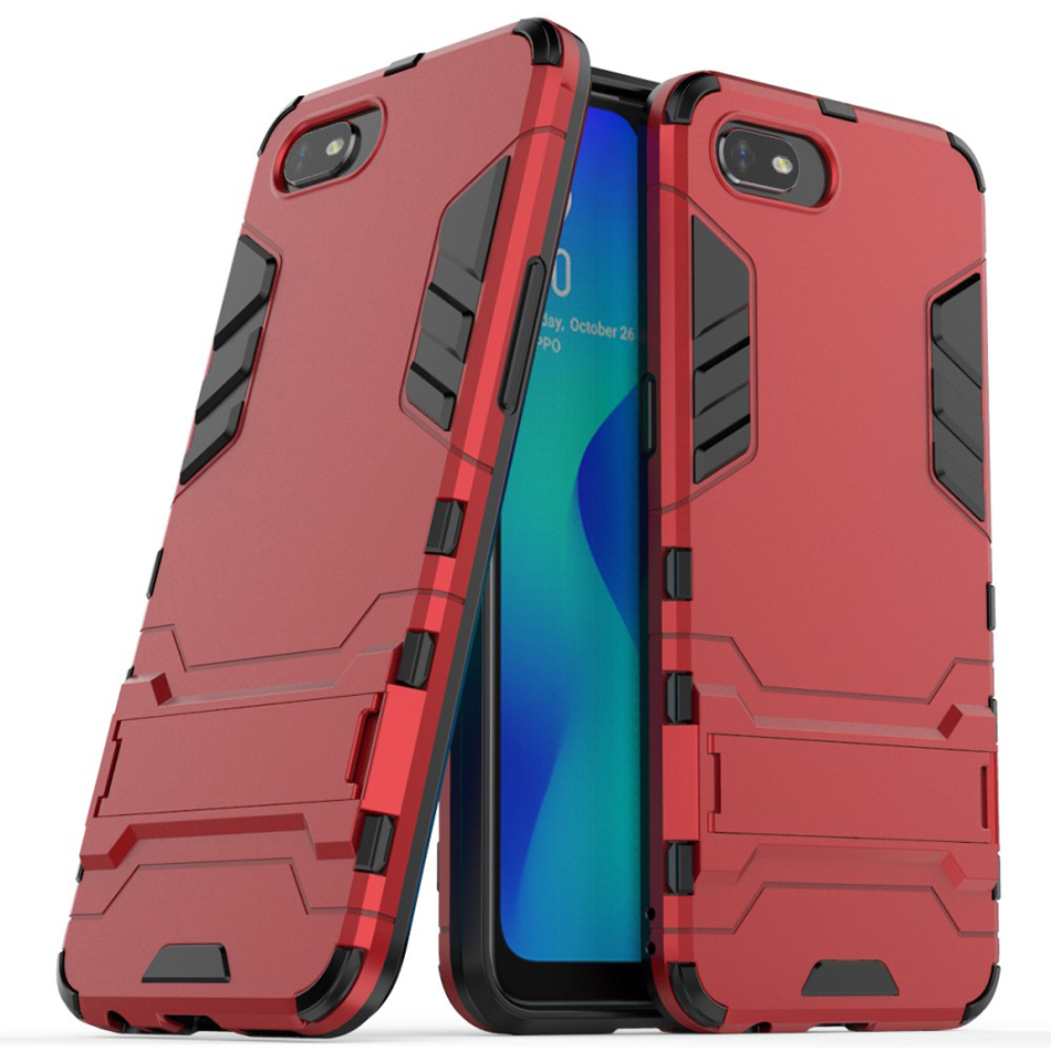 Slim Armour Tough Shockproof Case for realme C2 (Red)