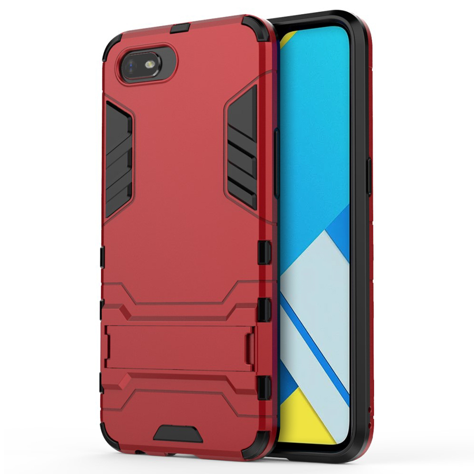 Slim Armour Tough Shockproof Case for realme C2 (Red)