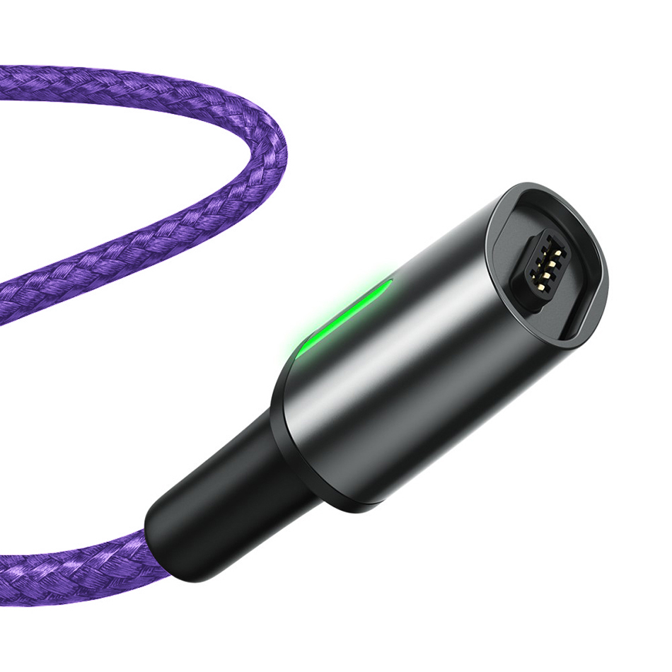 Baseus 2.4A Detachable Magnetic Micro USB Cable (Purple)
