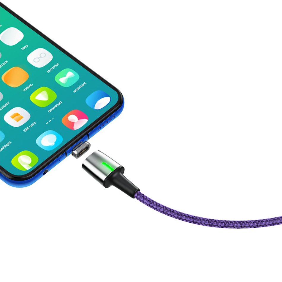Baseus 2.4A Detachable Magnetic Micro USB Cable (Purple)
