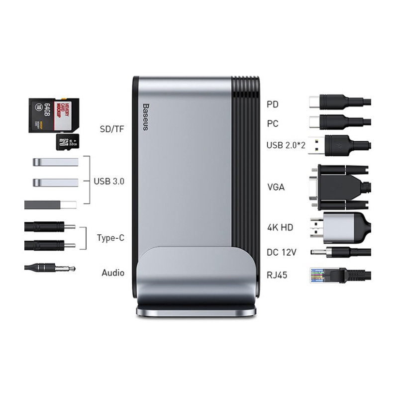 Baseus 16-in-1 USB Type-C Hub Adapter Station for MacBook Laptop