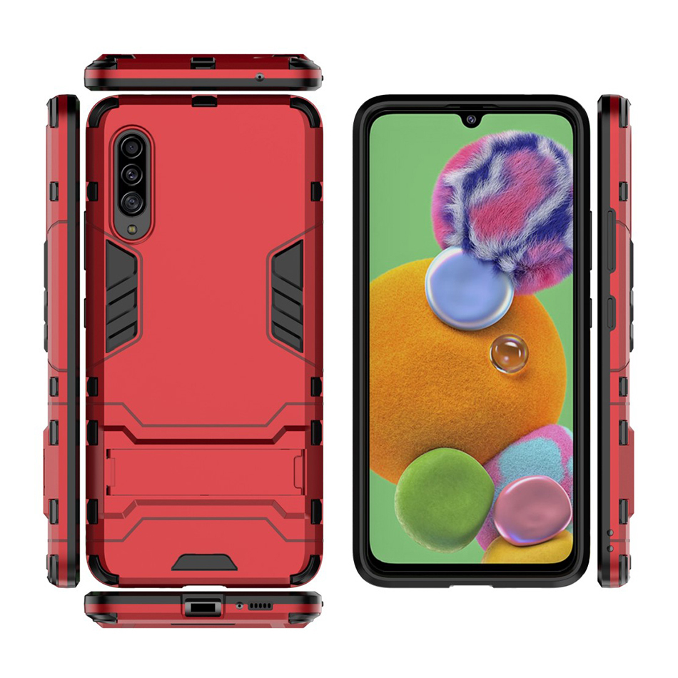 Slim Armour Shockproof Case for Samsung Galaxy A90 5G (Red)