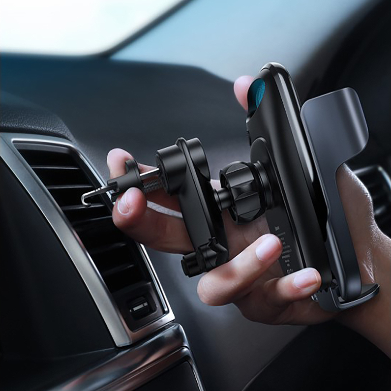 15W Baseus MilkyWay Wireless Charger Auto Lock Air Vent Car Mount