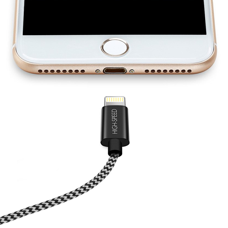 Dux Ducis Short Braided Lightning Cable (25cm) for iPhone / iPad