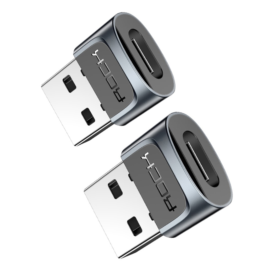 Rock Male USB-A to Female USB Type-C Adapter