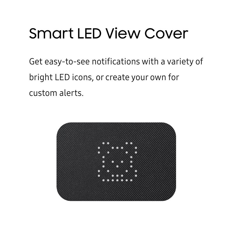 Smart Led View Cover For Samsung Galaxy S Black