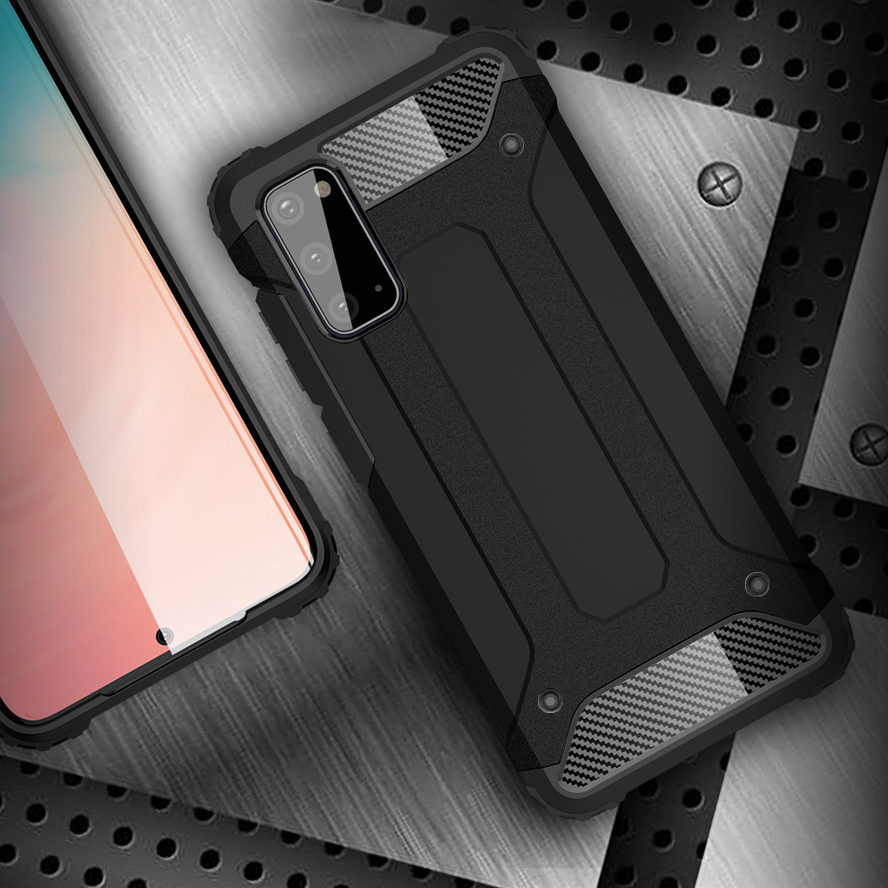 Military Defender Shockproof Case for Samsung Galaxy S20 (Black)