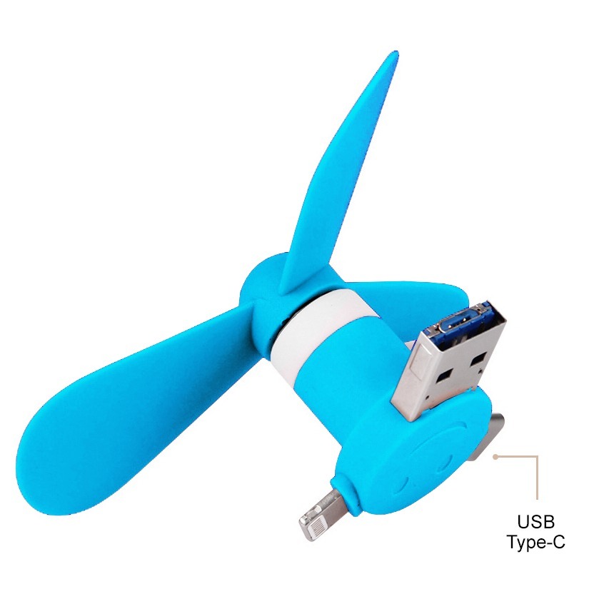 Portable USB Mini Fan Attachment for Phone / Tablet / Laptop