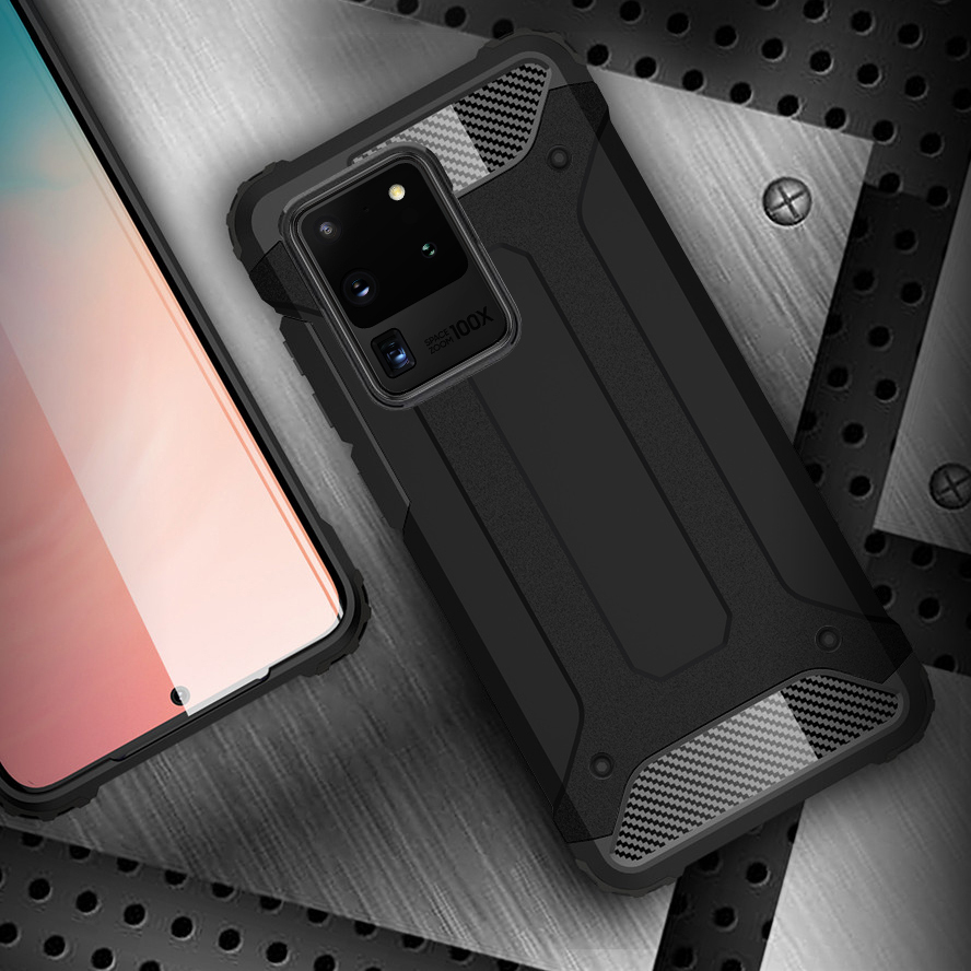 Military Defender Tough Case for Samsung Galaxy S20 Ultra (Black)