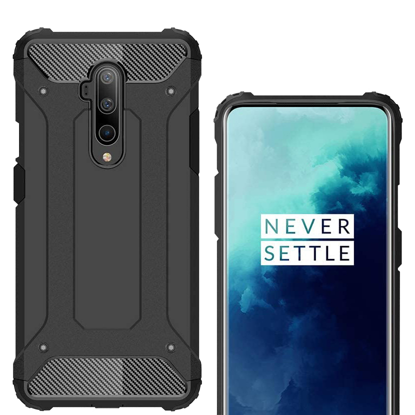 Military Defender Shockproof Case for OnePlus 7T Pro (Black)