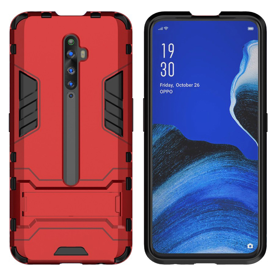 Slim Armour Tough Shockproof Case for Oppo Reno2 Z (Red)