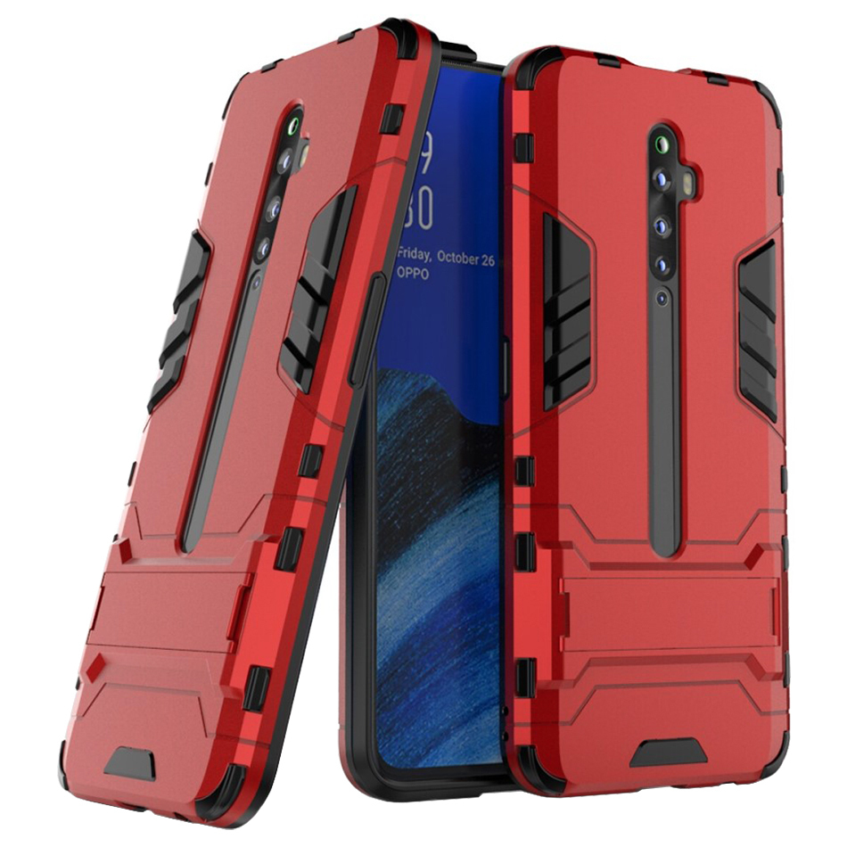 Slim Armour Tough Shockproof Case for Oppo Reno2 Z (Red)