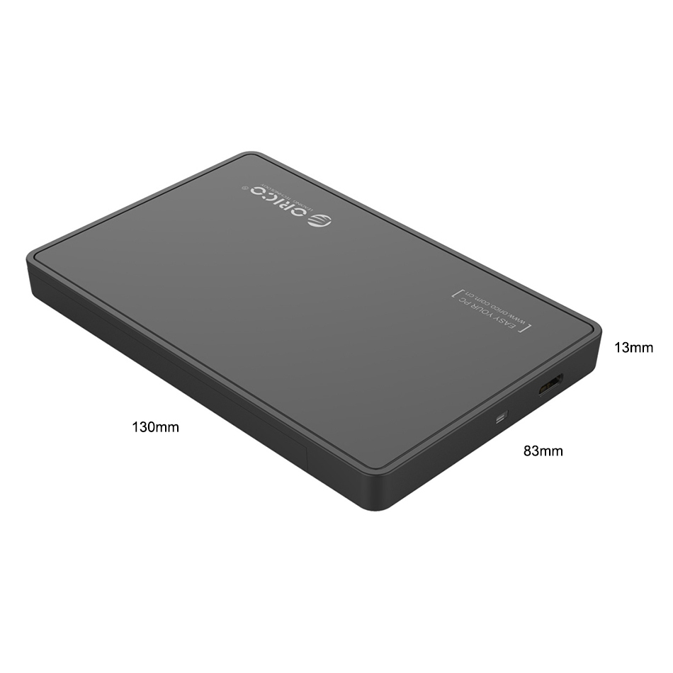 Orico USB Type-C 2.5-inch SATA HDD/SSD 9.5mm Hard Drive Enclosure