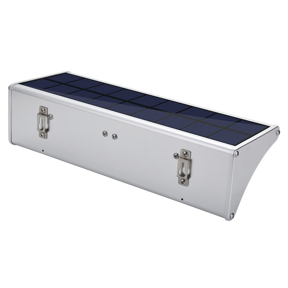 1100 LM Aluminium Outdoor Wall Light / Solar Panel Motion Sensor