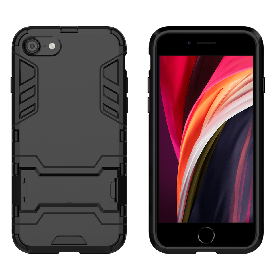 Slim Armour Shockproof Case for iPhone 8 / 7 / SE 3rd Gen (Black)