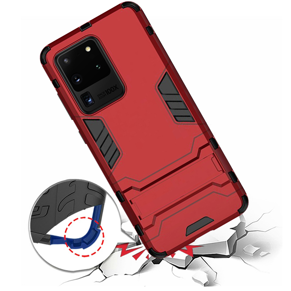 Slim Armour Tough Case for Samsung Galaxy S20 Ultra (Red)