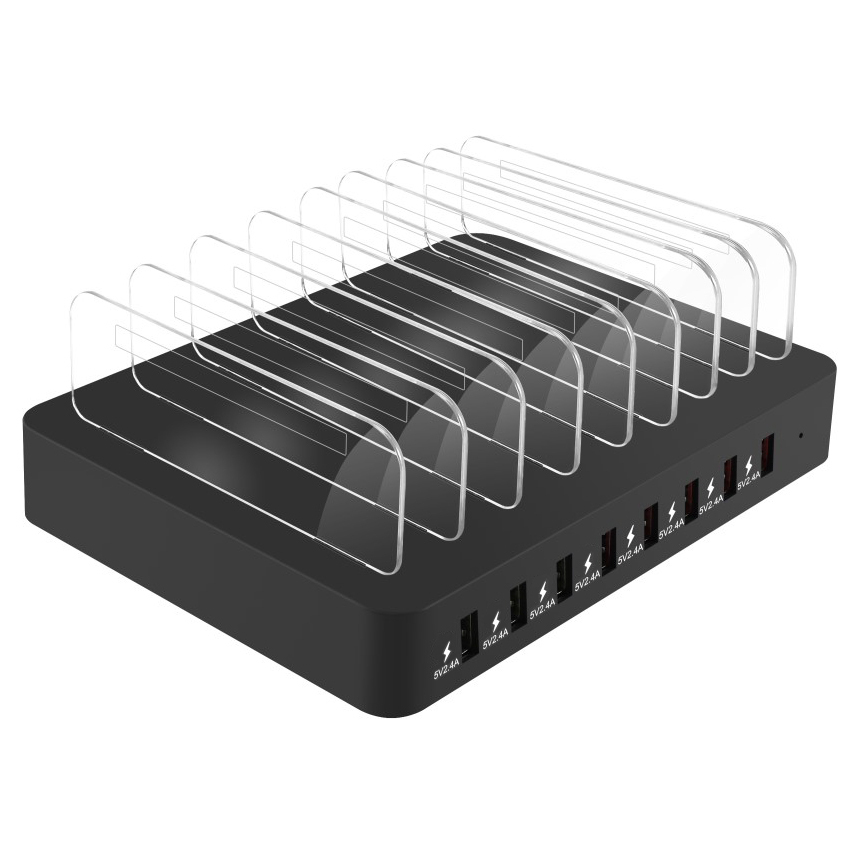 96W (8-Port) USB Charging Station / Desk Stand for Phone / Tablet