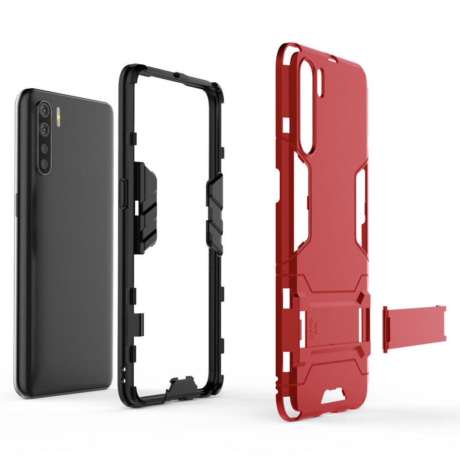 Slim Armour Shockproof Case for Oppo A91 (Red)