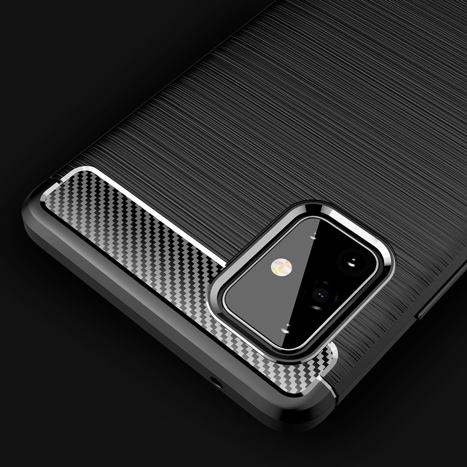 Flexi Slim Carbon Fibre Case for Samsung Galaxy A71 5G (Black)