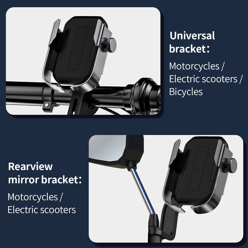 Baseus Armor Motorcycle & Bike Mount / Handlebar Phone Holder