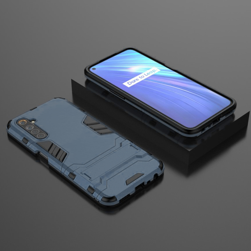 Slim Armour Tough Shockproof Case for realme 6 (Blue)