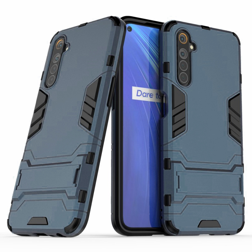 Slim Armour Tough Shockproof Case for realme 6 (Blue)