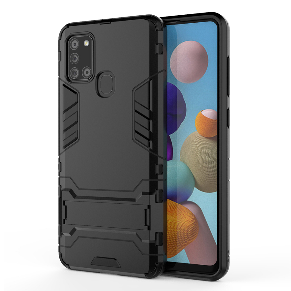 Slim Armour Tough Case for Samsung Galaxy A21s (Black)