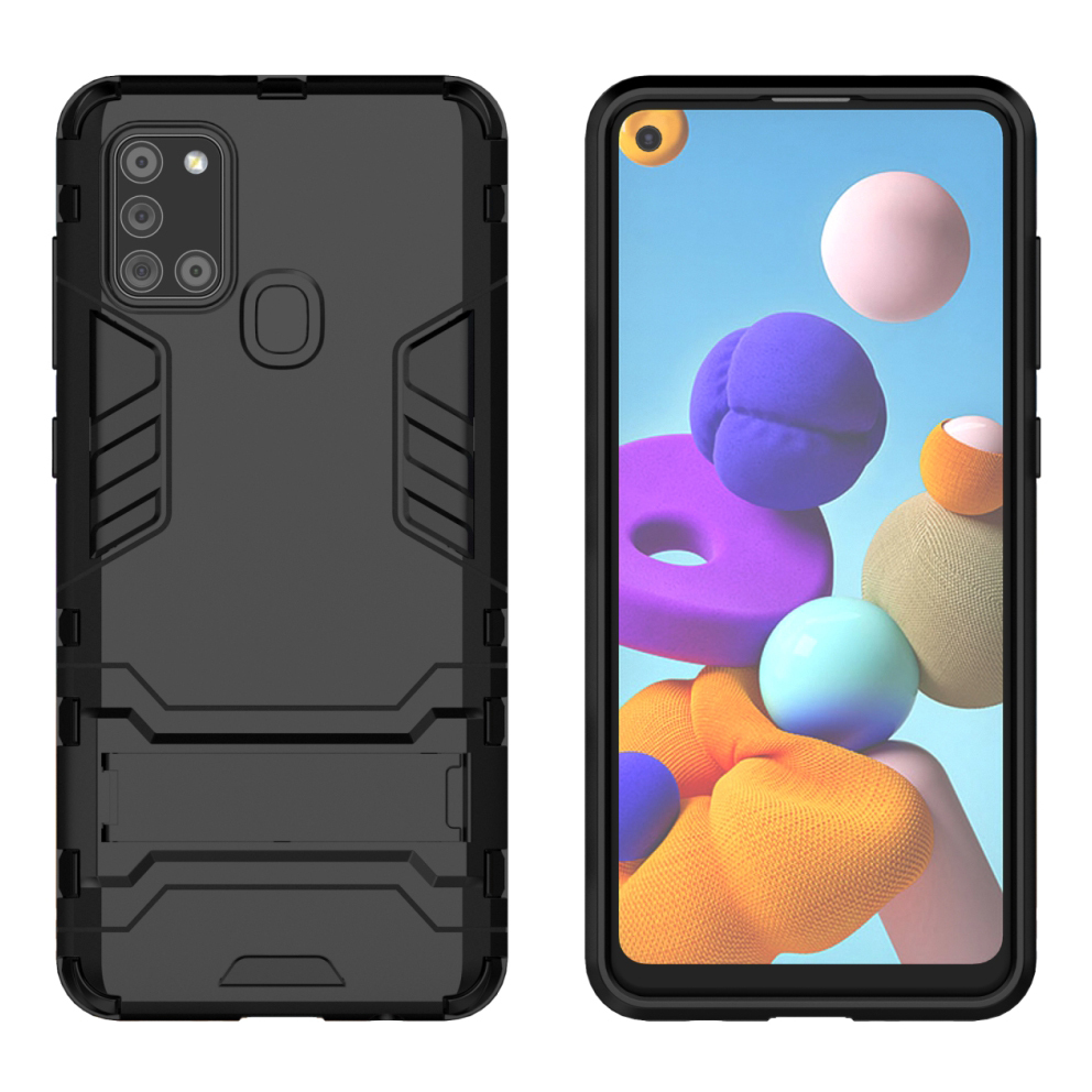 Slim Armour Tough Case for Samsung Galaxy A21s (Black)
