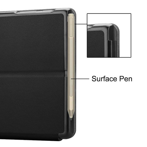 Slim Smart Case Stand for Microsoft Surface Go 2 (Black)