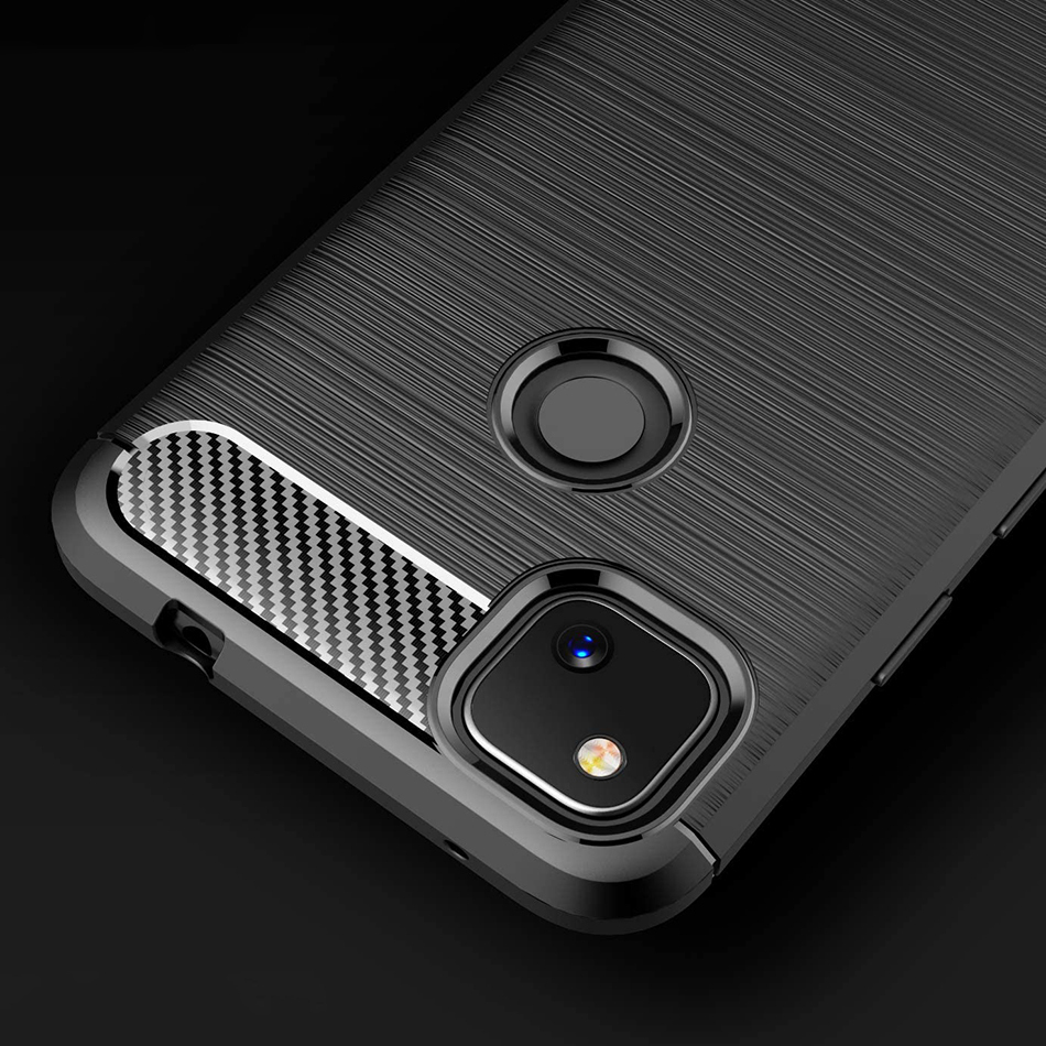 Flexi Slim Carbon Fibre Case for Google Pixel 4a (Black)
