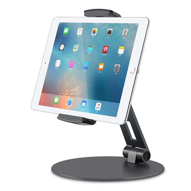 Desk Mate Heavy Duty Aluminium Stand Tablet Holder (Circle Base)