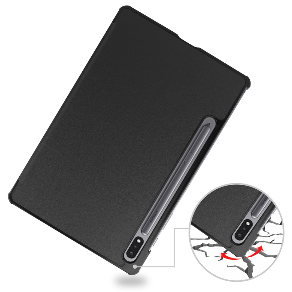 Trifold Smart Case for Samsung Galaxy Tab S8 / S7 (Black)