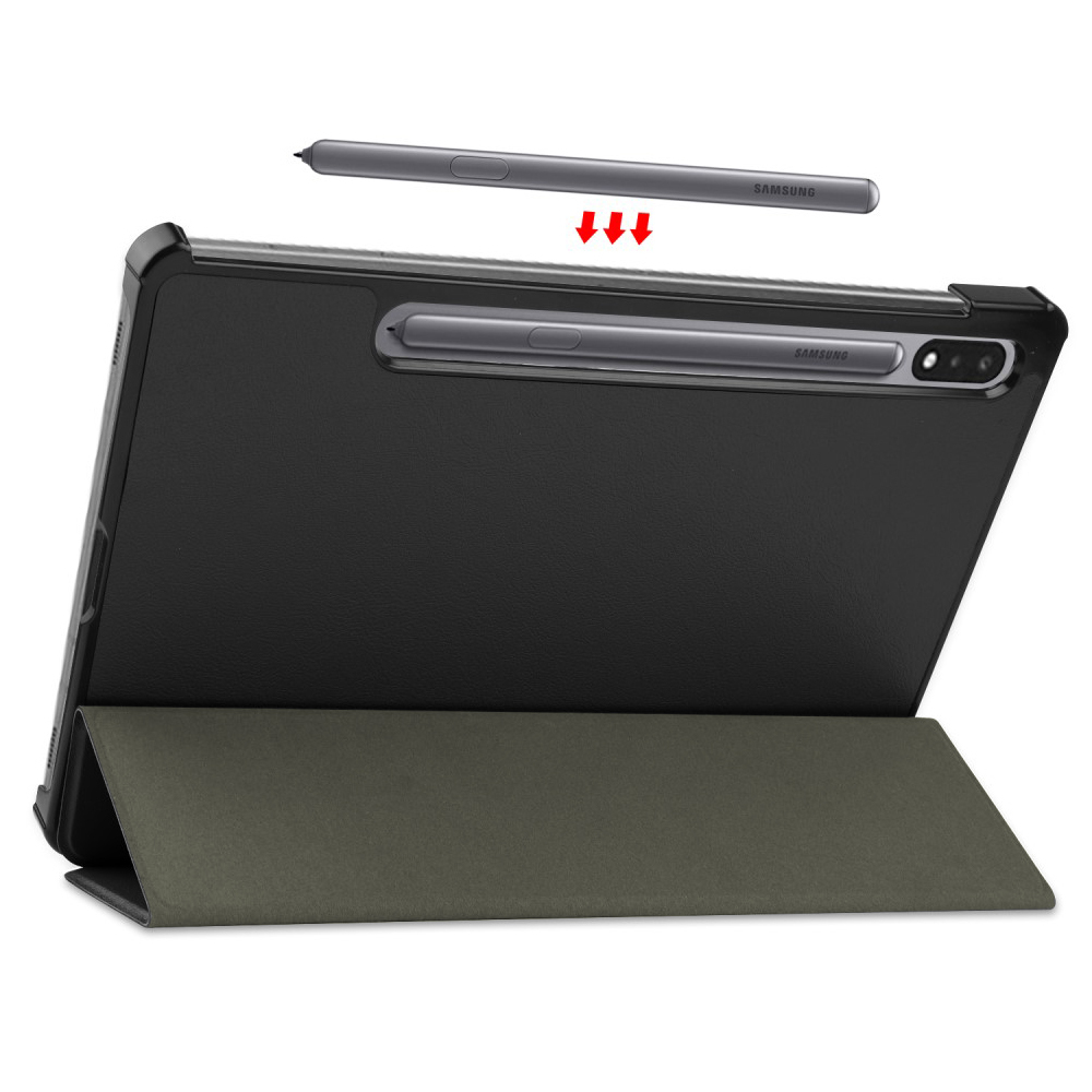 Trifold Smart Case for Samsung Galaxy Tab S8 / S7 (Black)