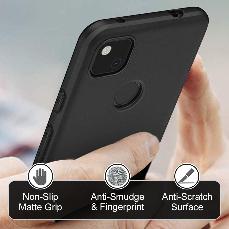 Flexi Stealth Silicone Case for Google Pixel 4a (Black)