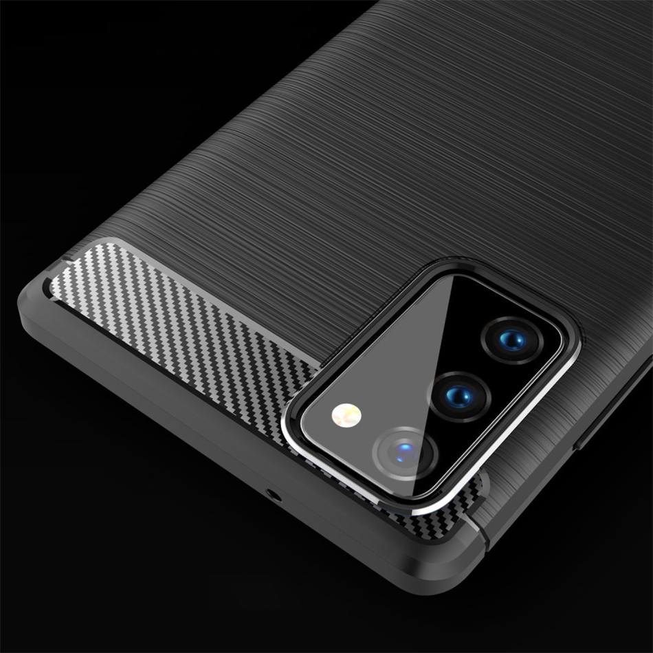 Flexi Slim Carbon Fibre Case for Samsung Galaxy Note 20 (Black)