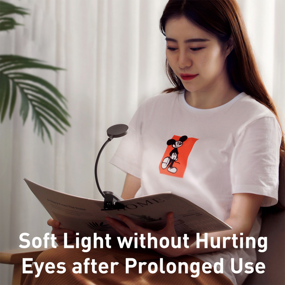 Baseus Mini Clip-On LED Reading Light / Desk Night Lamp