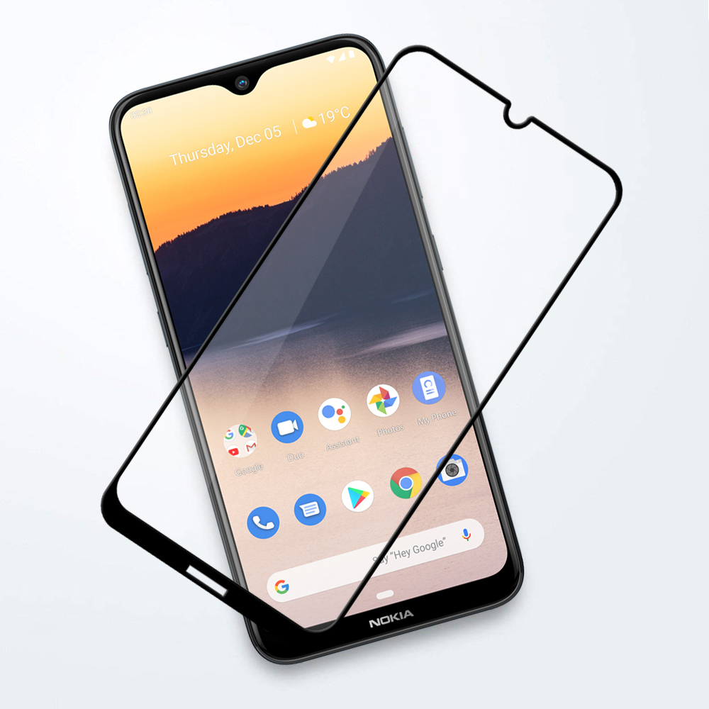 Full Tempered Glass Screen Protector for Nokia 2.3 (Black)