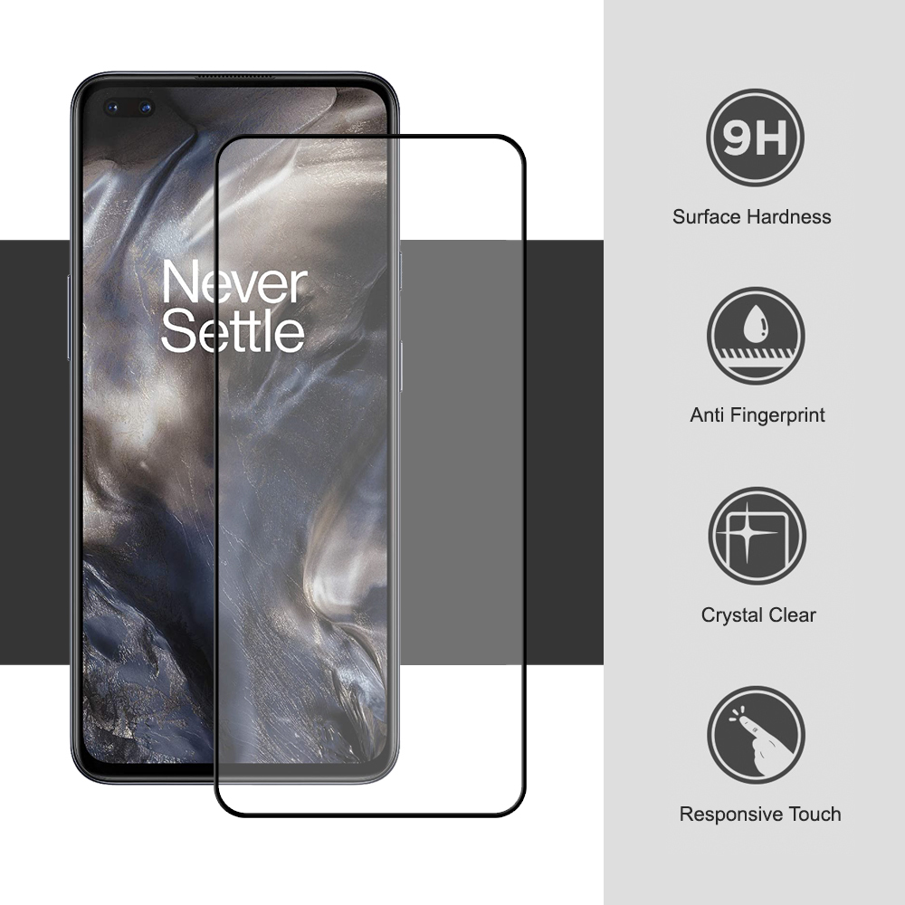 Tempered Glass Screen Protector for OnePlus Nord (Black)