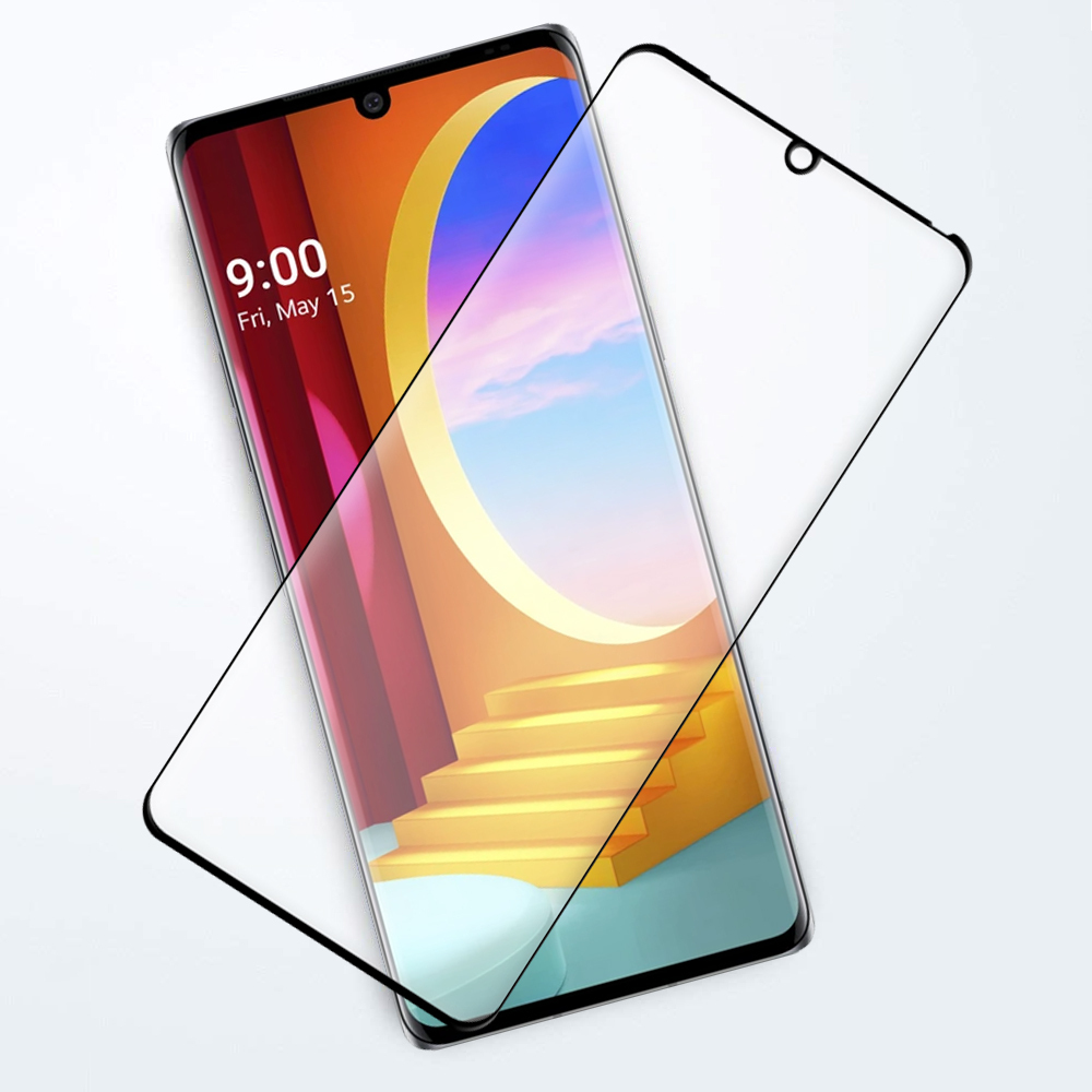 3D Tempered Glass Screen Protector for LG Velvet 5G (Black)