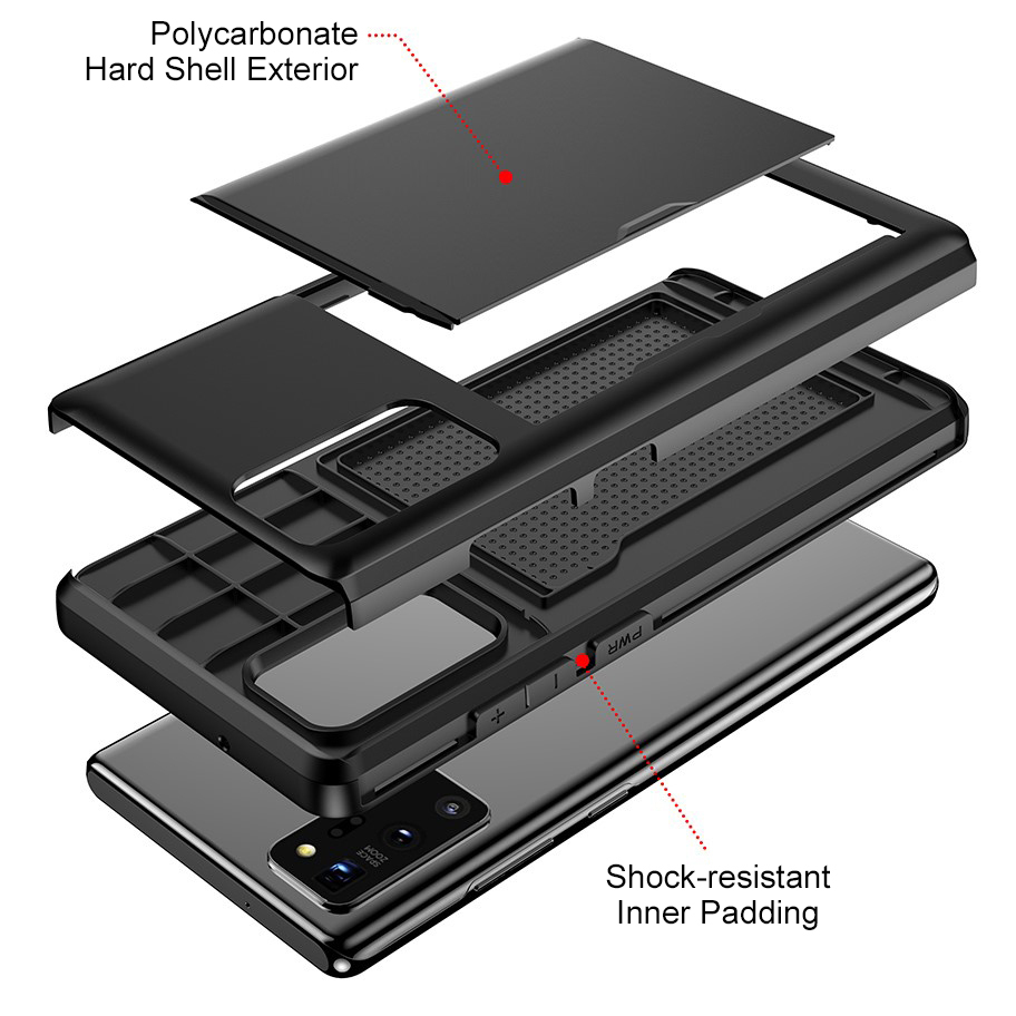Tough Armour Slide Case Card Holder for Samsung Galaxy Note 20