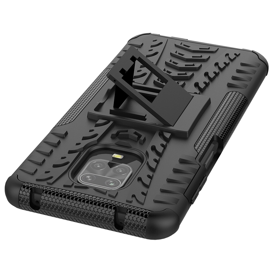 Dual Layer Rugged Shockproof Case for Xiaomi Redmi Note 9 Pro