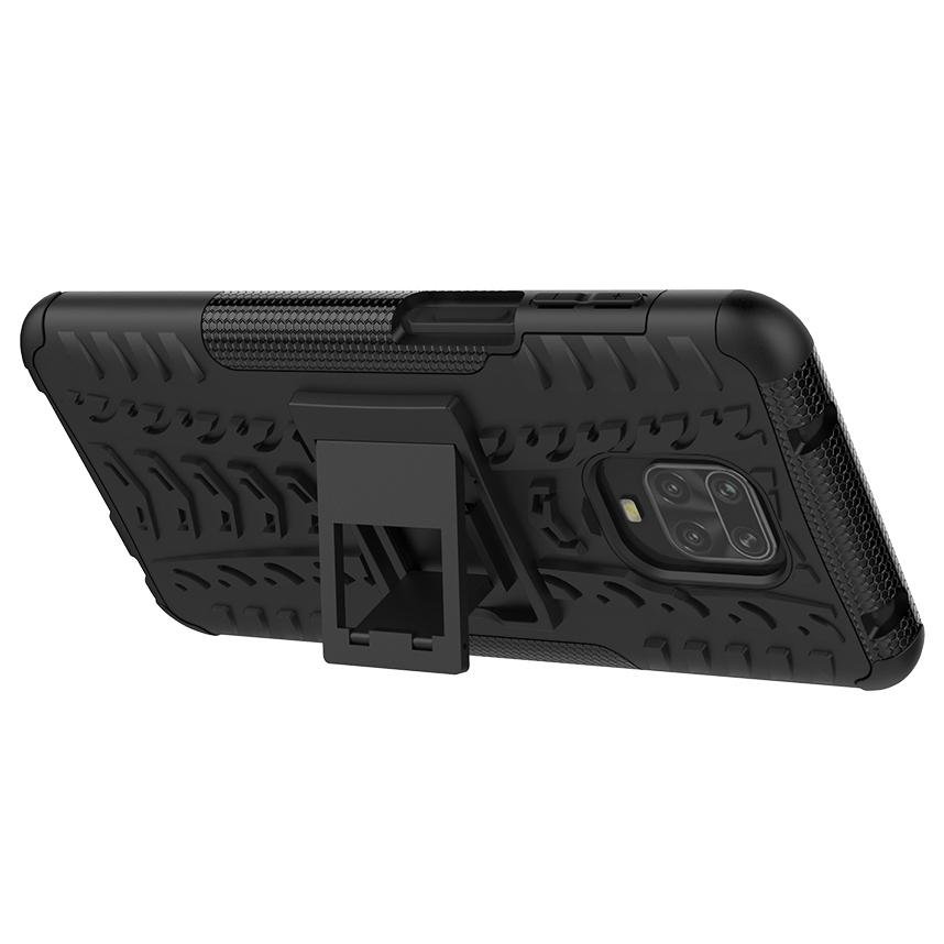 Dual Layer Rugged Shockproof Case for Xiaomi Redmi Note 9 Pro