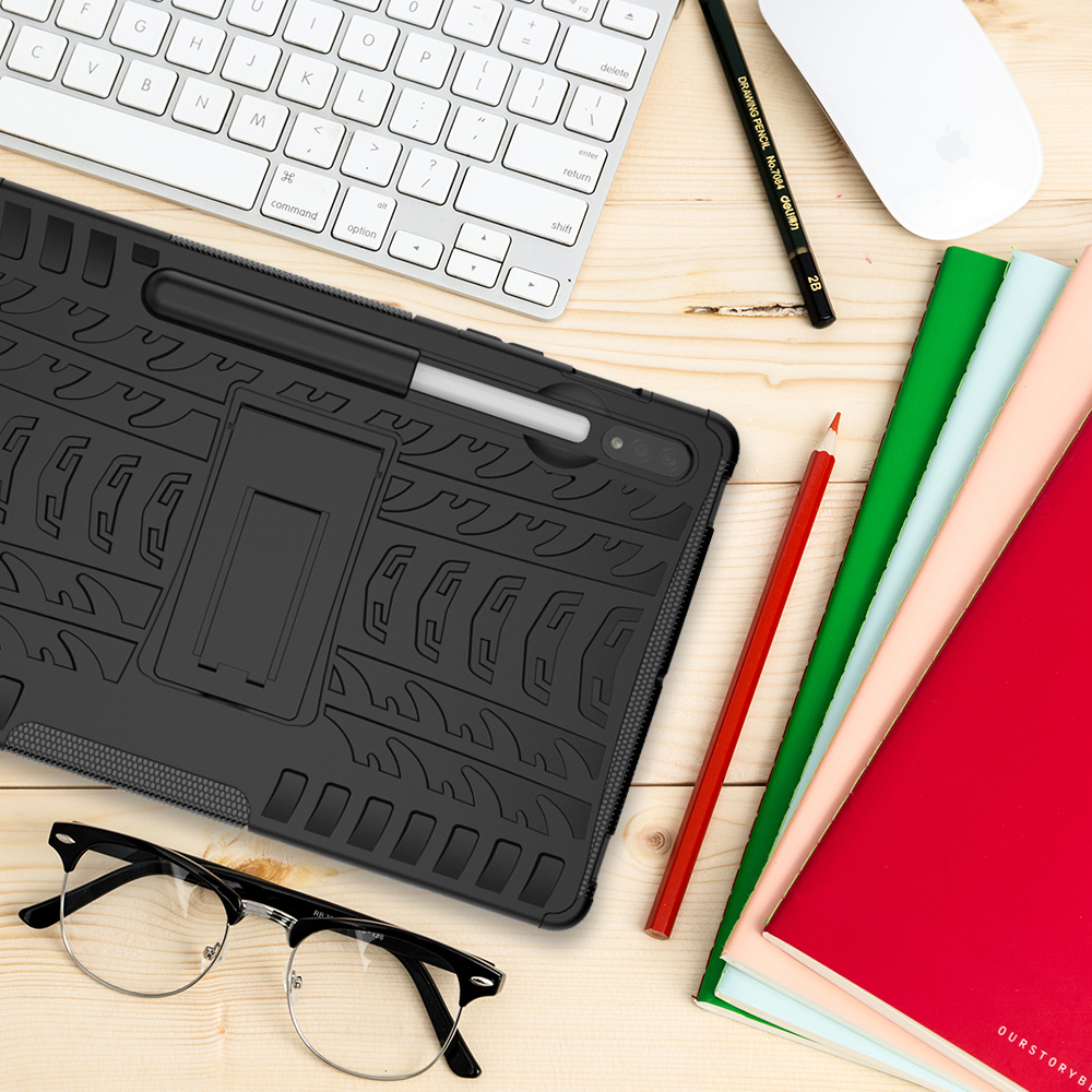 Dual Layer Tough Shockproof Case Stand for Galaxy Tab S9 / S8